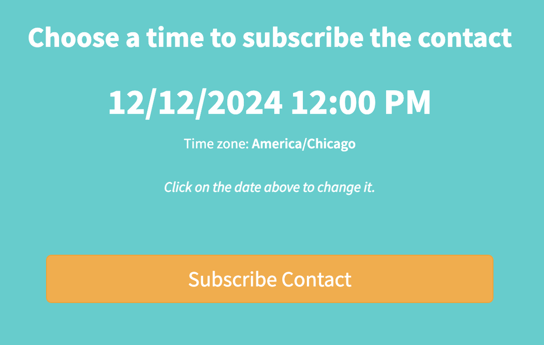 How do I subscribe contacts in the future?